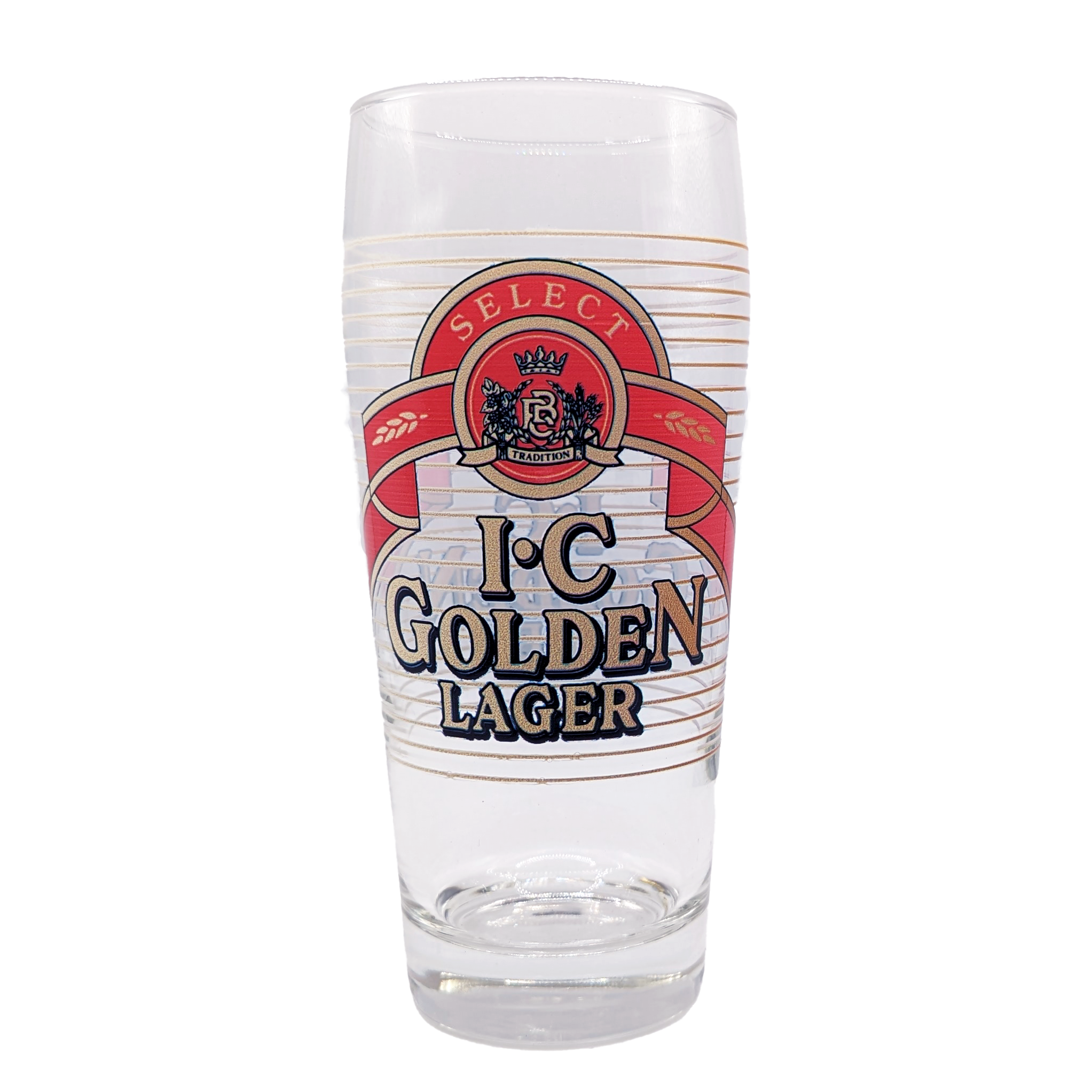 IC Golden Lager Becher Glass | Pittsburgh Brewing Company